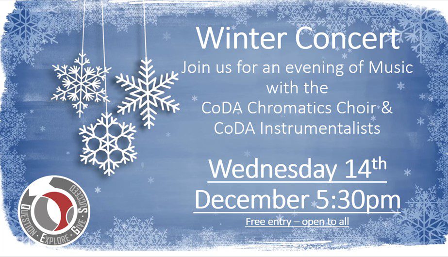 Winter Concert - Wednesday 14th December - City of Derby Academy