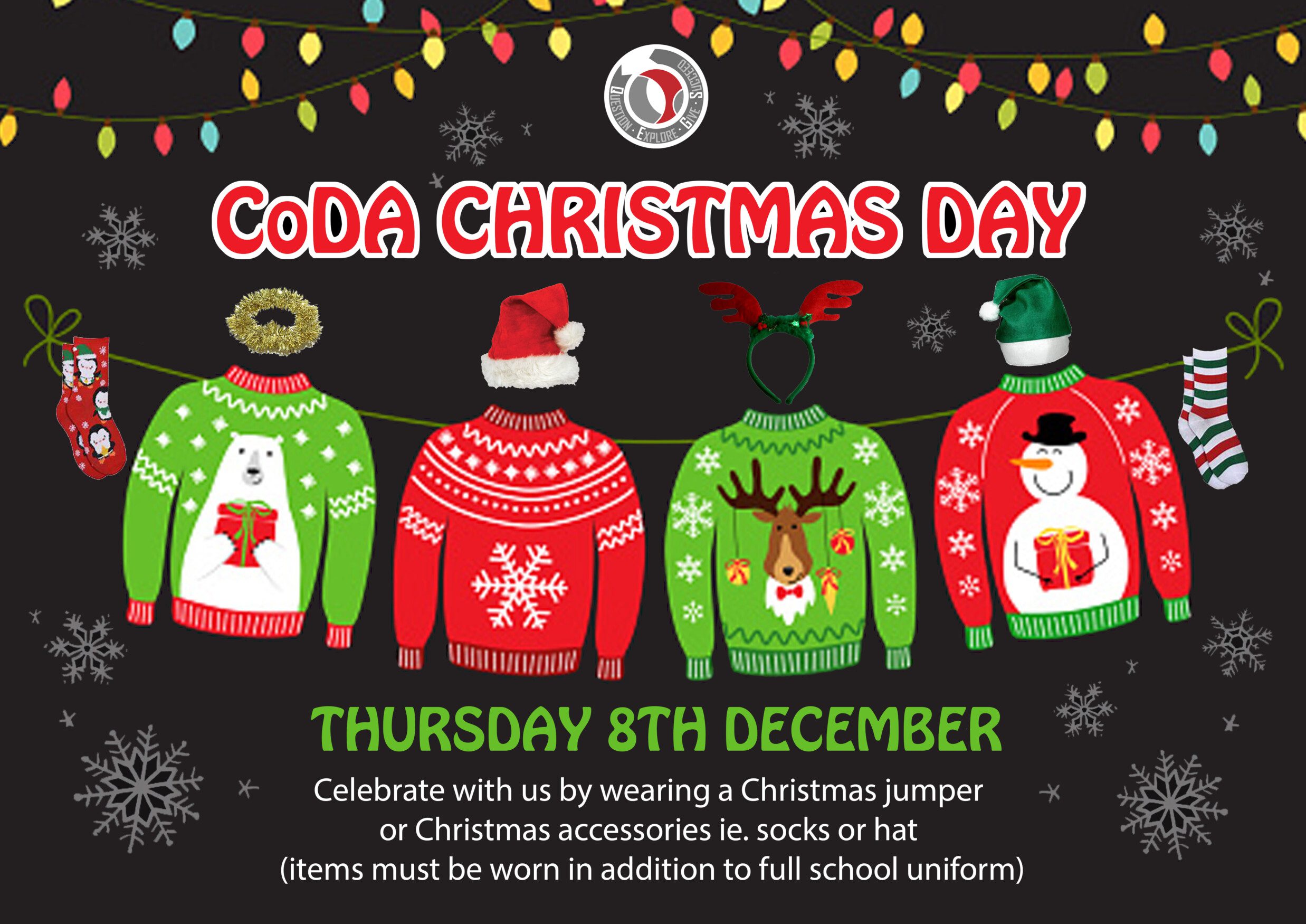 CoDA Christmas Day - Thursday 8th December - City of Derby Academy