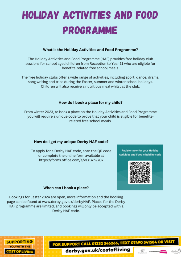 HAF Programme - City of Derby Academy